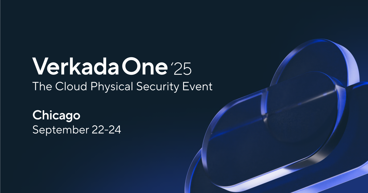 VerkadaOne: The Cloud Physical Security Conference.