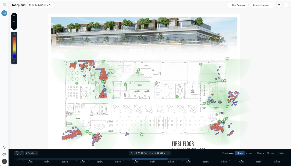 Optimize the Use of Physical Spaces With People Heatmaps